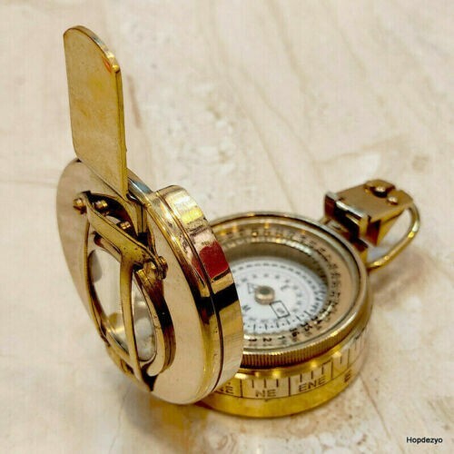 Military Nautical Compass Brass Kelvin & Hughes Working Handmade ...