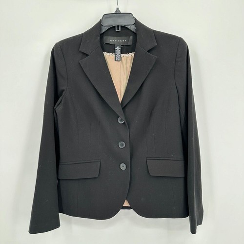 Apostrophe Blazer Jacket Womens Size 8 Black Lined Officewear Formal ...