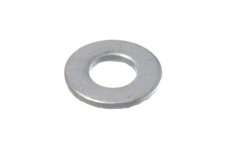 100 X Flat Steel Plain Washers BZP Zinc Plated Weatherproof M3 Hole ...