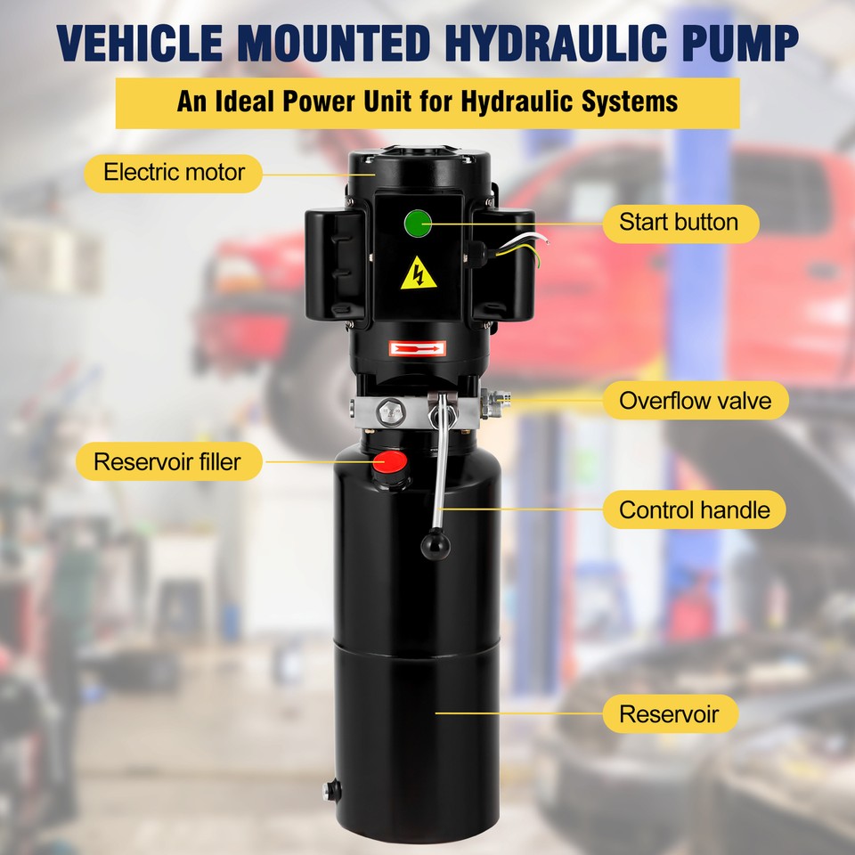 220V Car Lift Hydraulic Power Unit Auto Hydraulic Pump Heavy Duty ...