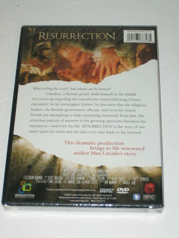 Resurrection (DVD, 2011) Max Lucado Where the Passion Ends Resurrection ...