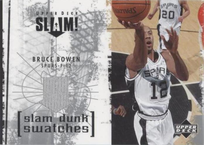 2005-06 Upper Deck Slam - Slam Dunk Swatches Bruce Bowen #SL-BB (MEM ...