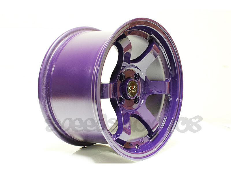 ROTA Grid Concave Wheels Violet Purple 15X8 +20 4X100 FOR EG INTEGRA ...