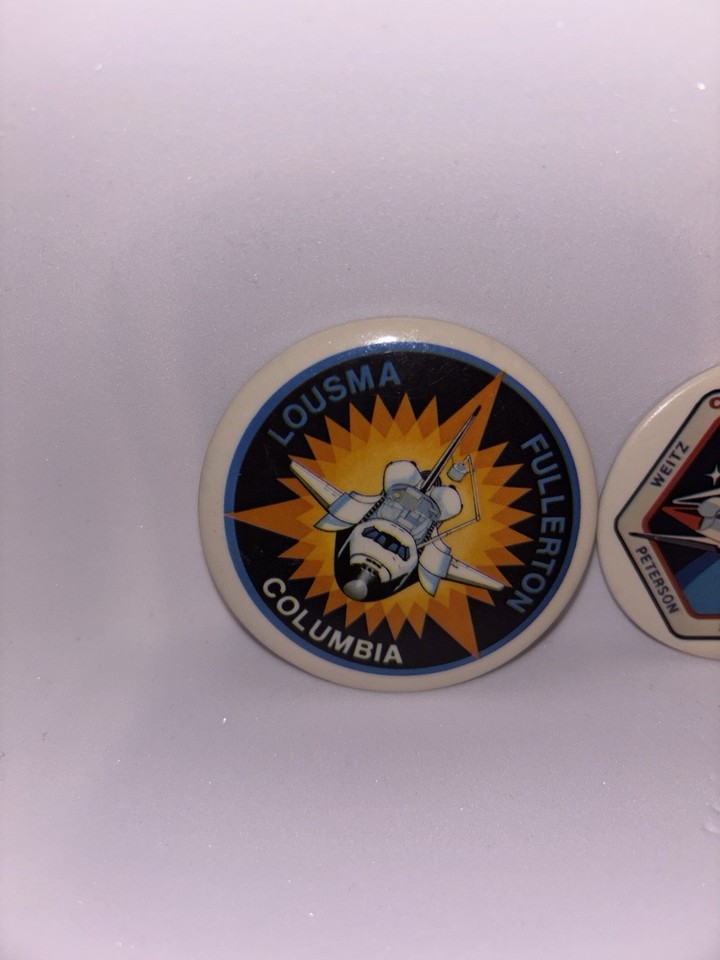 NASA Vintage STS Pins Lot Of 6 Different Sized Space Pins Details On ...