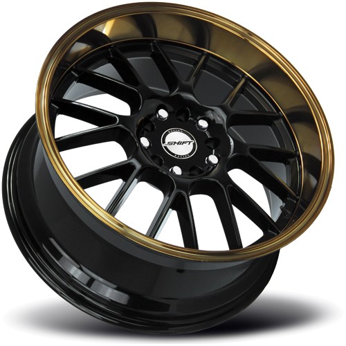 (4) Shift H28 Crank 18x8.5 5x100/5x4.5" +30mm Black/Bronze Wheels Rims ...
