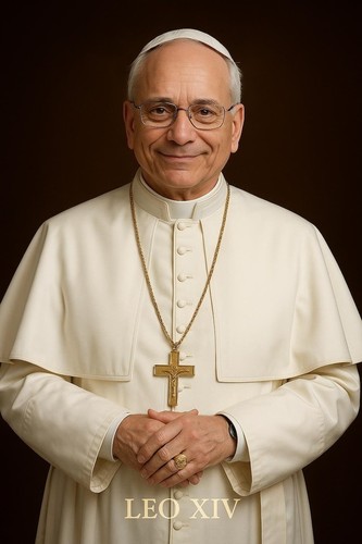 Pope Leo XIV Holy Father Portrait for Church Wall Decor or Religious ...