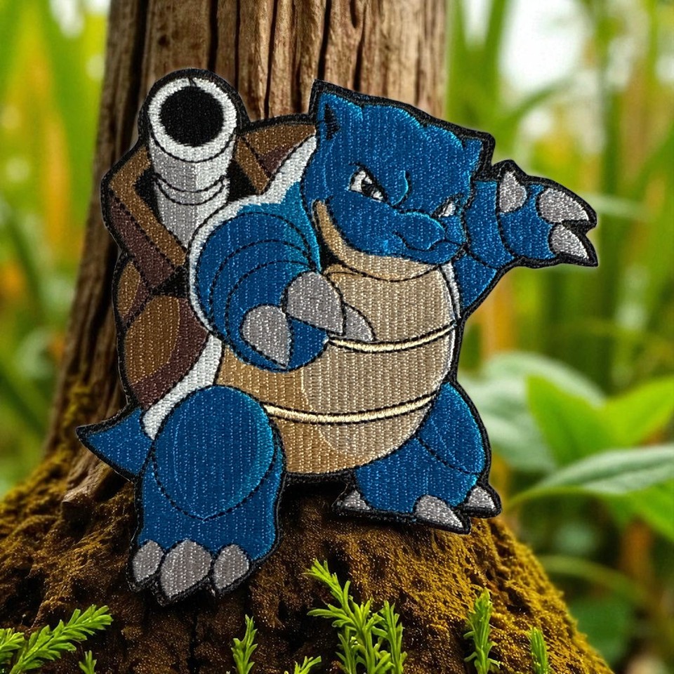 Blastoise Embroidery Patch 4.77 X 4.59 | eBay