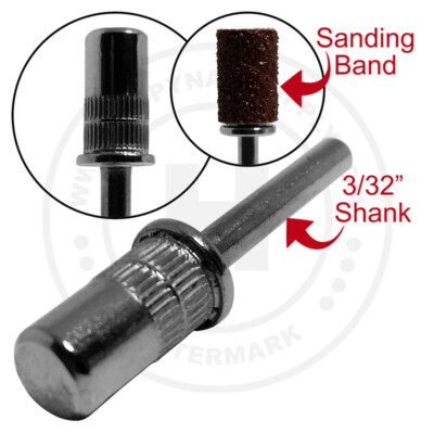 PROFESSIONAL SILVER / SYNTHETIC MANDREL BIT for e files -U PICK 1/8 or ...