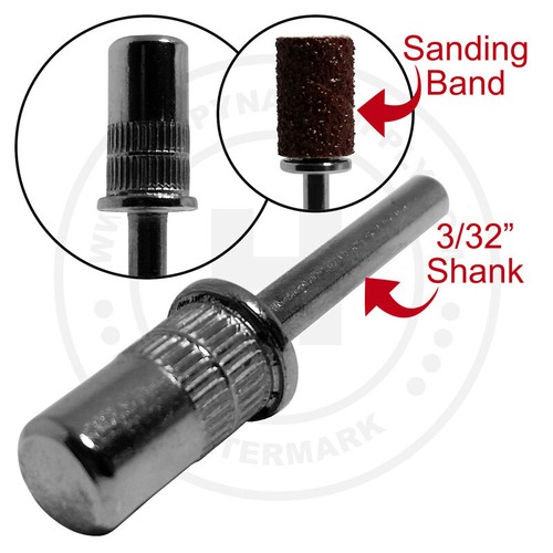 PROFESSIONAL SILVER / SYNTHETIC MANDREL BIT for e files -U PICK 1/8 or ...