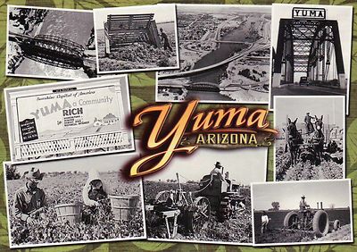 Yuma California, Bridge Colorado River Tractor Agricultural Machinery ...