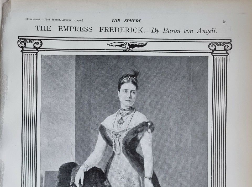 1901 PRINT EMPRESS FREDERICK CROWN PRINCESS OF GERMANY | eBay