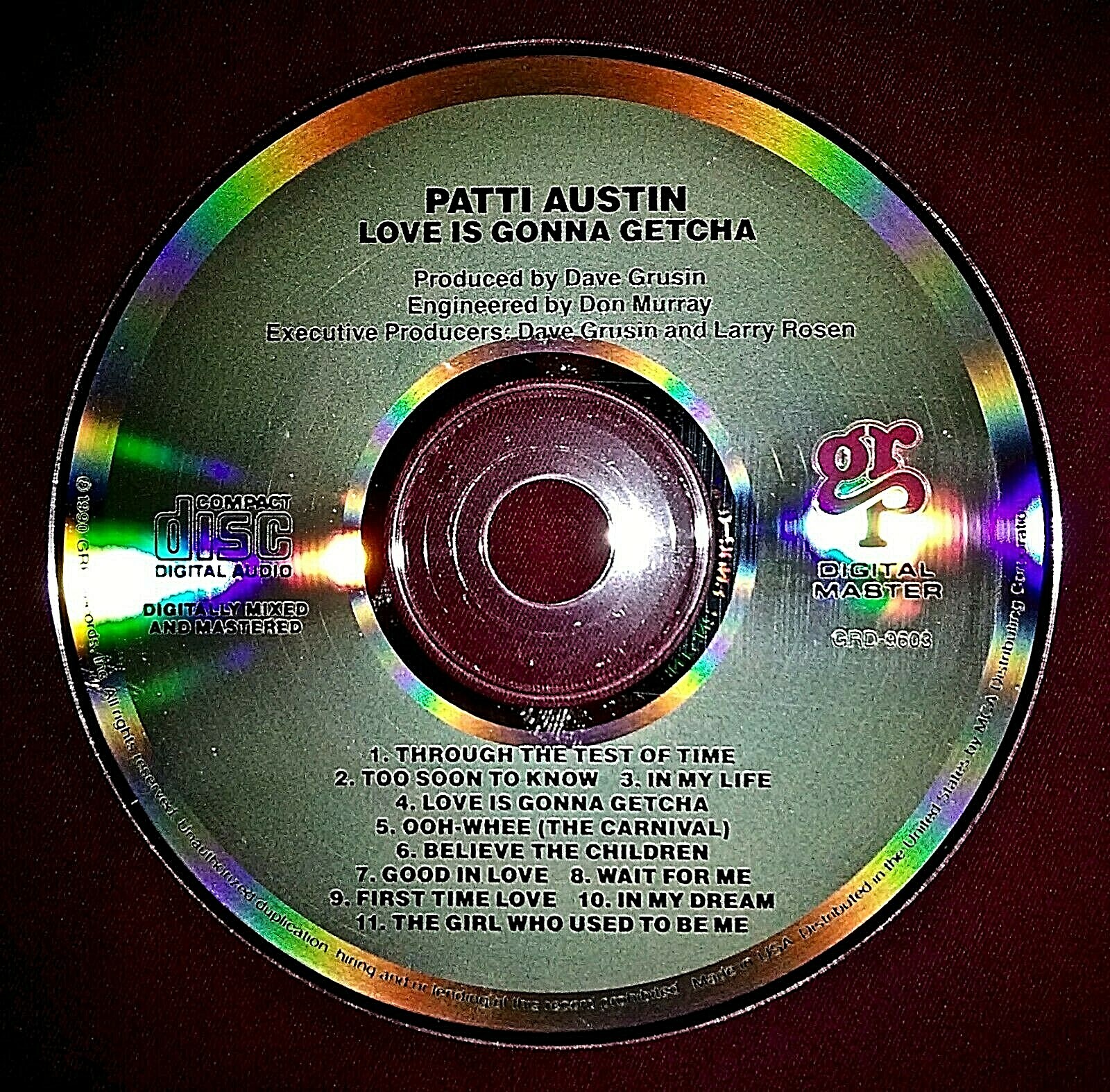 LOVE IS GONNA GETCHA by Patti Austin [CD 1991 GRP] Disc Only ...