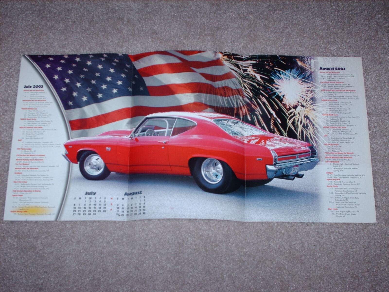 2003 Summit Racing "Rated Z" '69 Chevelle SS 396 2 month Calendar ...