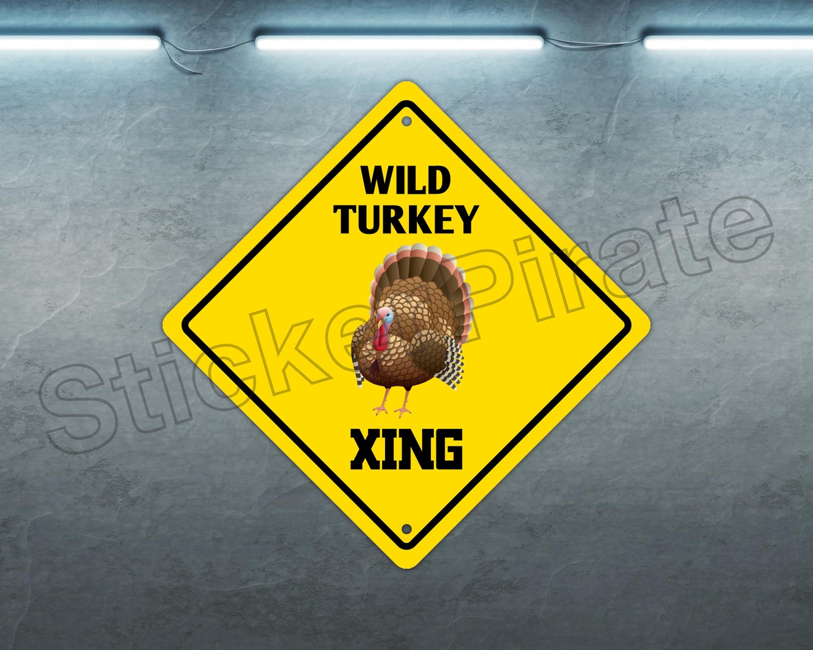 *Aluminum* Wild Turkey Crossing Funny Metal Novelty Sign 12"x12" | eBay