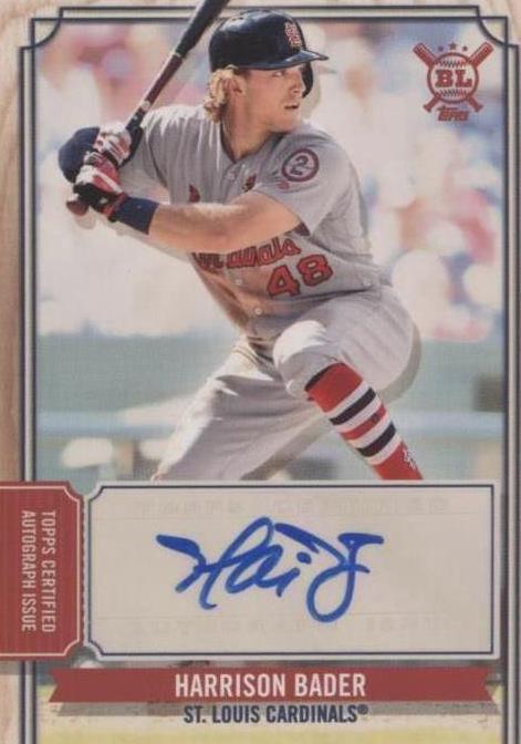 2019 Topps Big League - Big League Autographs Harrison Bader #BLA-HB ...