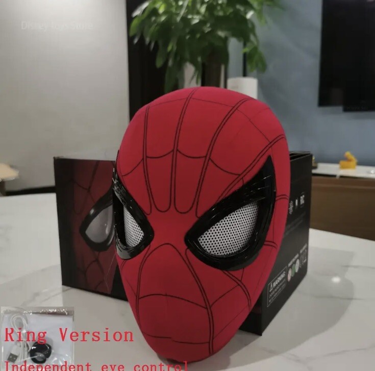 Spider-Man Mask Moving Arachnid Eyes Chin Control Eyes Helmet Masks ...