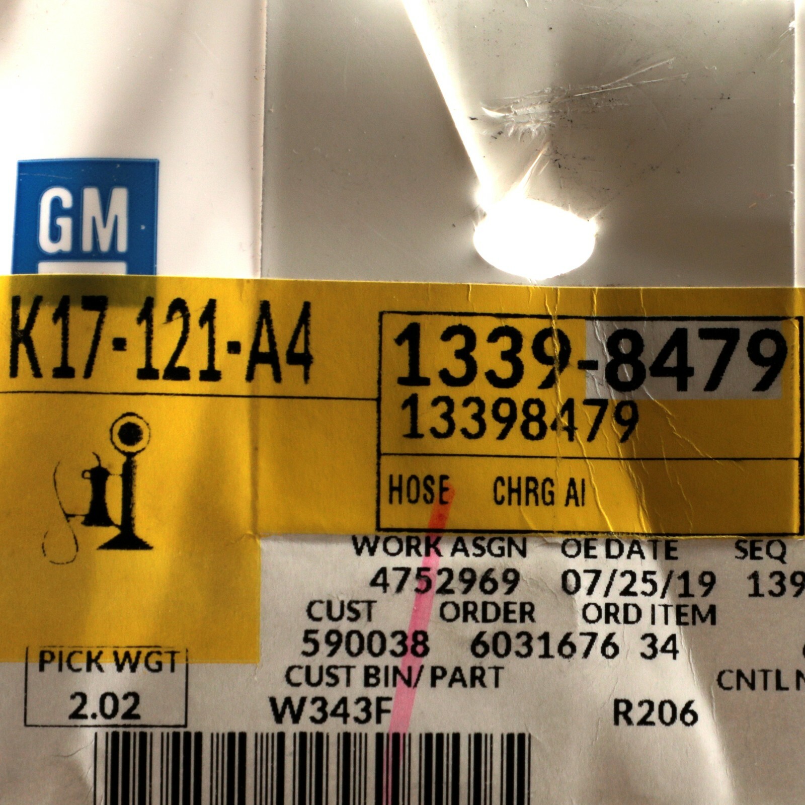 OEM Air Outlet Intercooler Hose Tube 13-16 Chevrolet Cruze & Limited ...