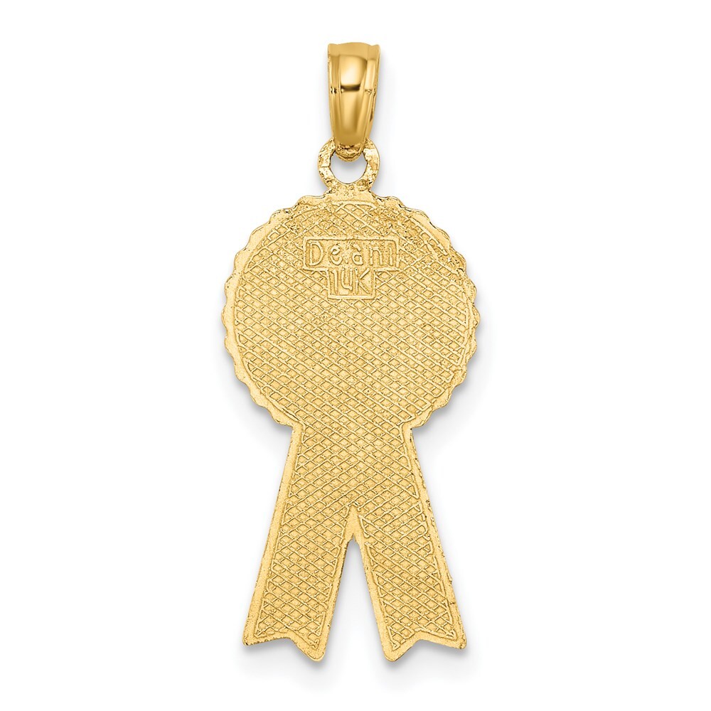 14K Enamel 1st PLACE Ribbon Charm | eBay