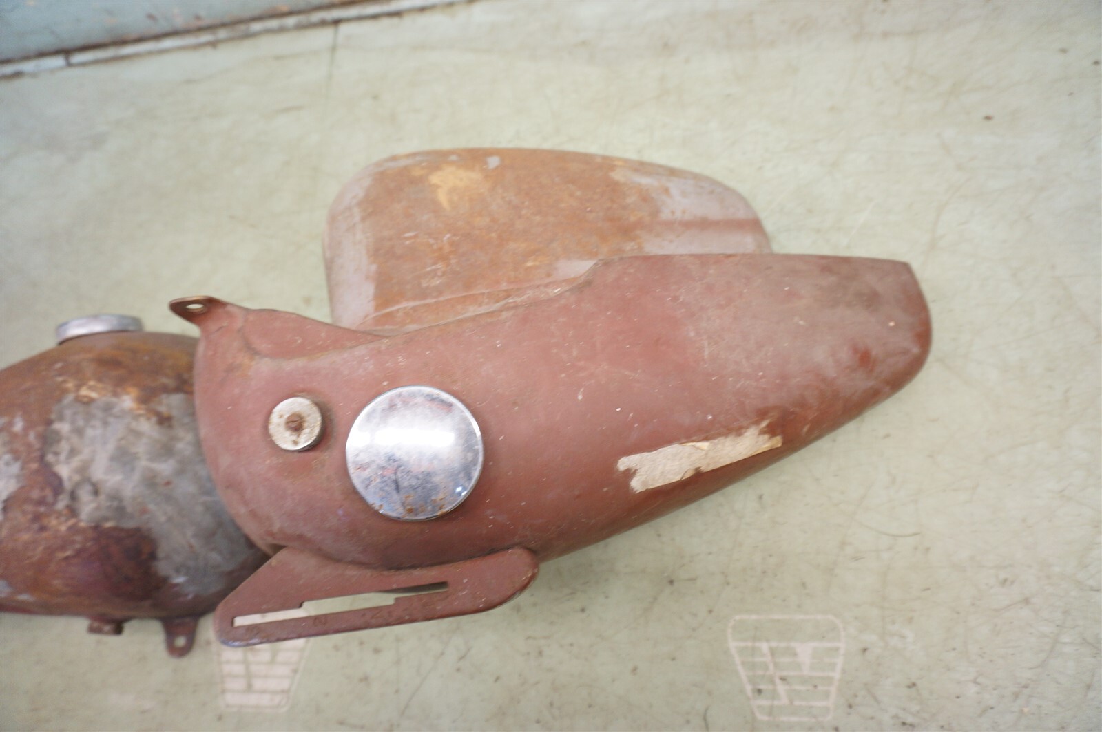 Harley Solo WL WLA Panhead Knucklehead Flathead G *2231A Gas Tank Oil ...