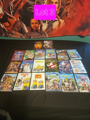 Lot of 20 Children's DVDs Family Animated Action Movies Disney Kids ...