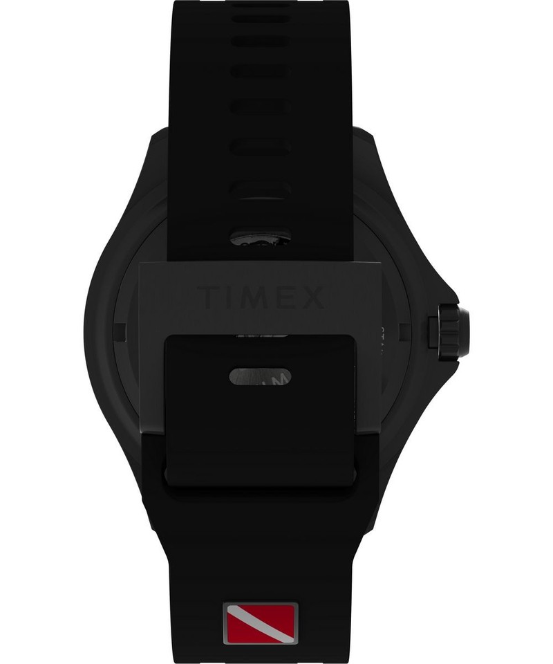Timex Black Mens Analogue Watch Deep Water Tiburon Automatic TW2W21100 ...
