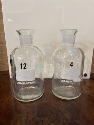 2 Wheaton USA Lab BOD Bottles Lab Biochemical Biological Laboratory ...