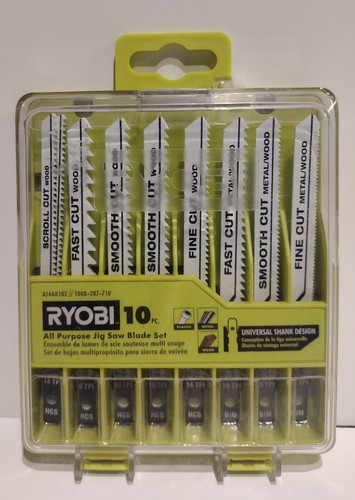 Ryobi 18V Jig Saw PCL525B *Refurbished*(Tool Only) w/ 10 PC Jig Saw ...