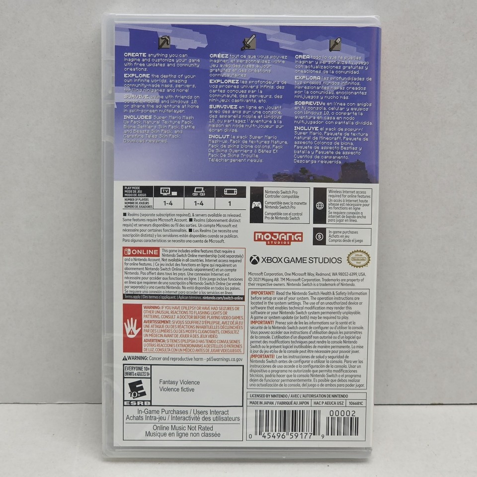 Minecraft - Nintendo Switch (NEW)(Includes Super Mario Mash-Up ...