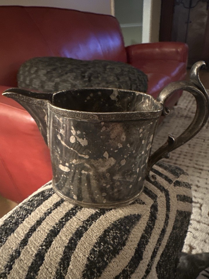 Antique / Vtg REED & BARTON Silverplate Cream And Sugar Pattern 1909 ...