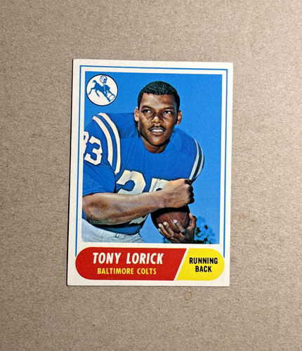 1968 Topps #204 Tony Lorick Baltimore Colts Vintage Football Card EXMT ...