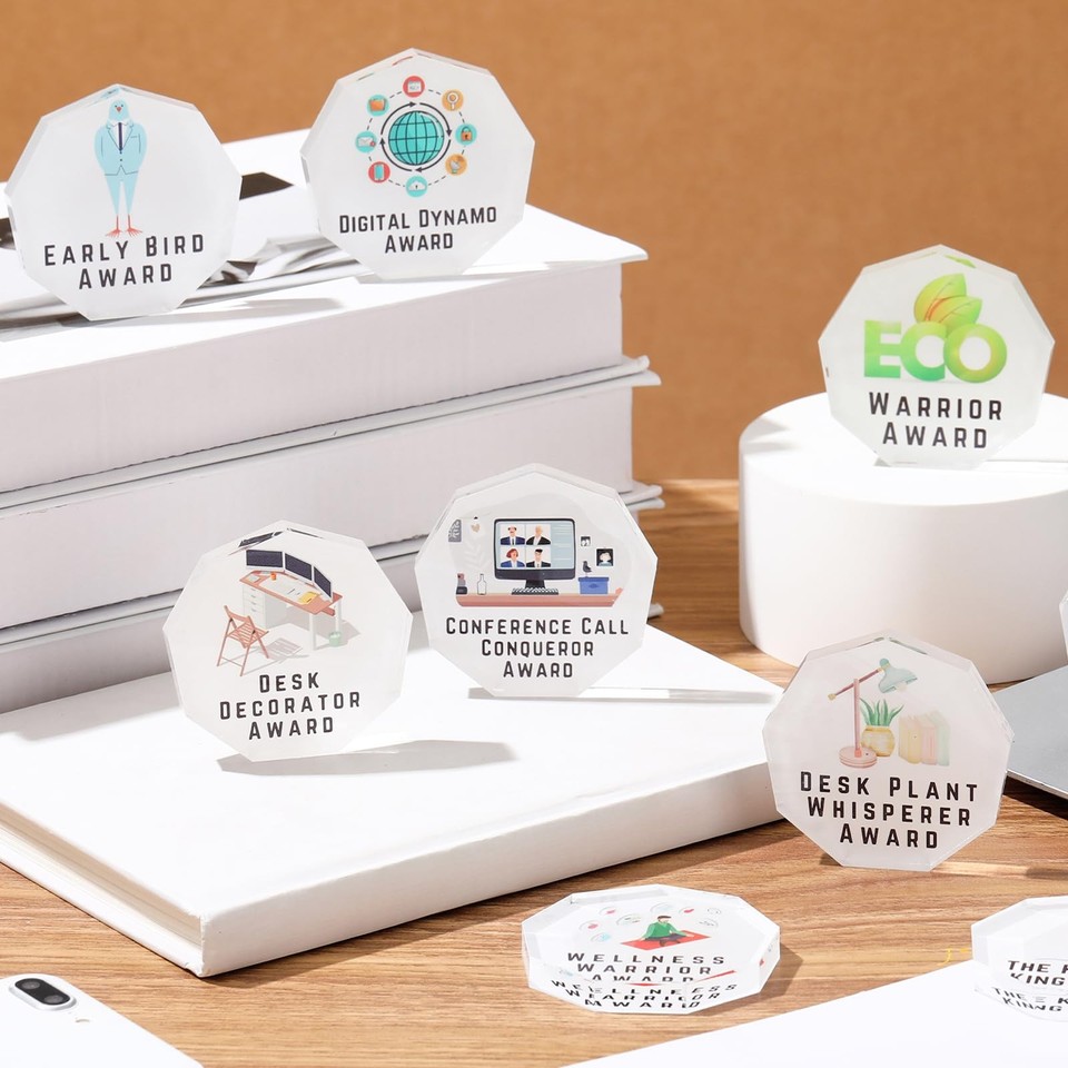 Funny Trophy Awards 30 PCS Bulk Small Clear Acrylic Team Reward ...