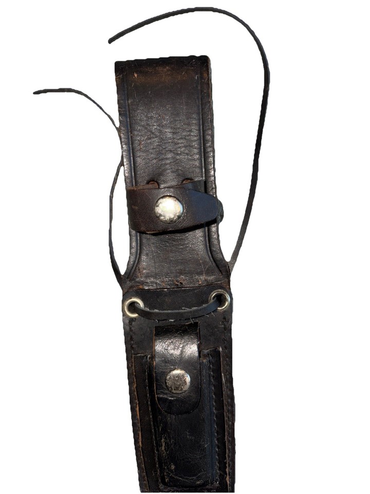 VTG Black Leather Survival Knife Sheath Made In Japan? Explorer? | eBay