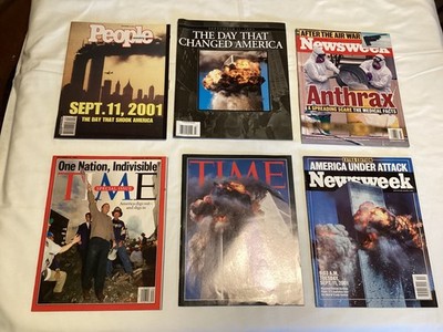 Lot Of 6 9/11 September 11, 2001 Magazine Time People Newsweek | eBay