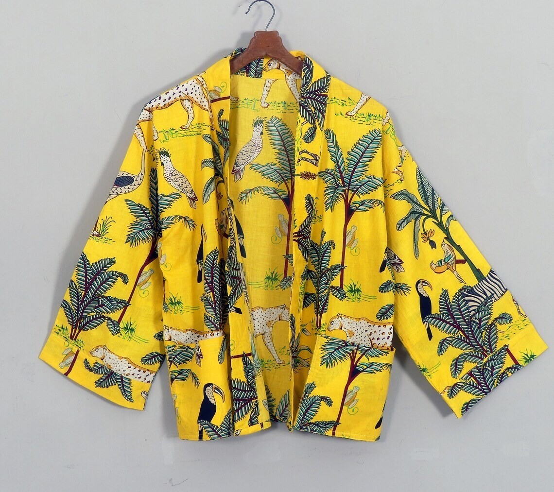 Yellow Kimono Jacket