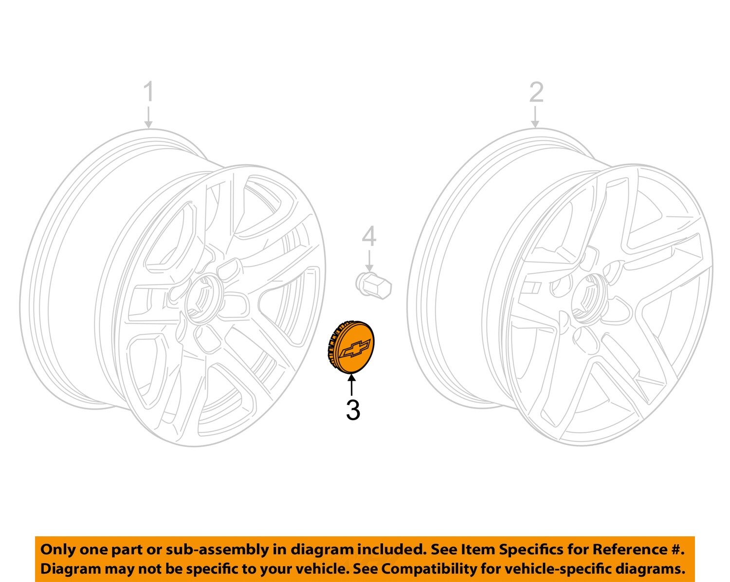 2019-2022 SILVERADO TAHOE 20" WHEEL BLACK CENTER HUB CAP NEW GM ...