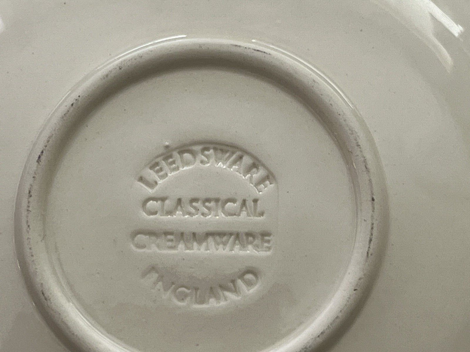 Pair Leedsware Leeds Classical Creamware Small Berry Bowls Beaded ...