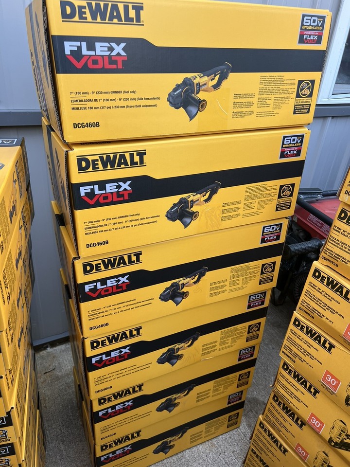 Dewalt DCG460B 60V MAX Cordless Brushless 7"-9" Large Angle Grinder ...