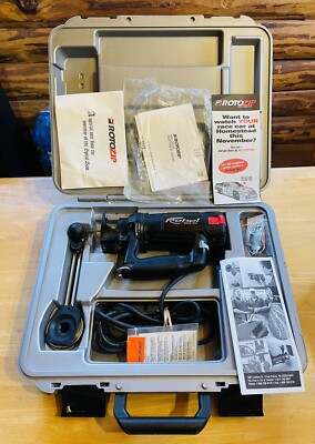 Rotozip Rebel Spiral Saw REB01 In Case W/Circle Cutter, Wrench WORKS ...