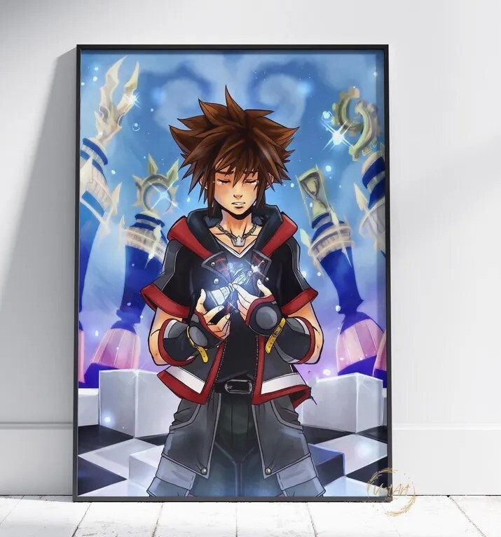 Kingdom Hearts Poster | Sora Wall Art 7 | eBay