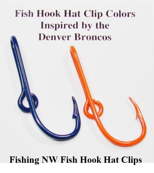 NFL Denver Broncos Inspired Colored Eagle Claw Fish Hook Hat Clips ...