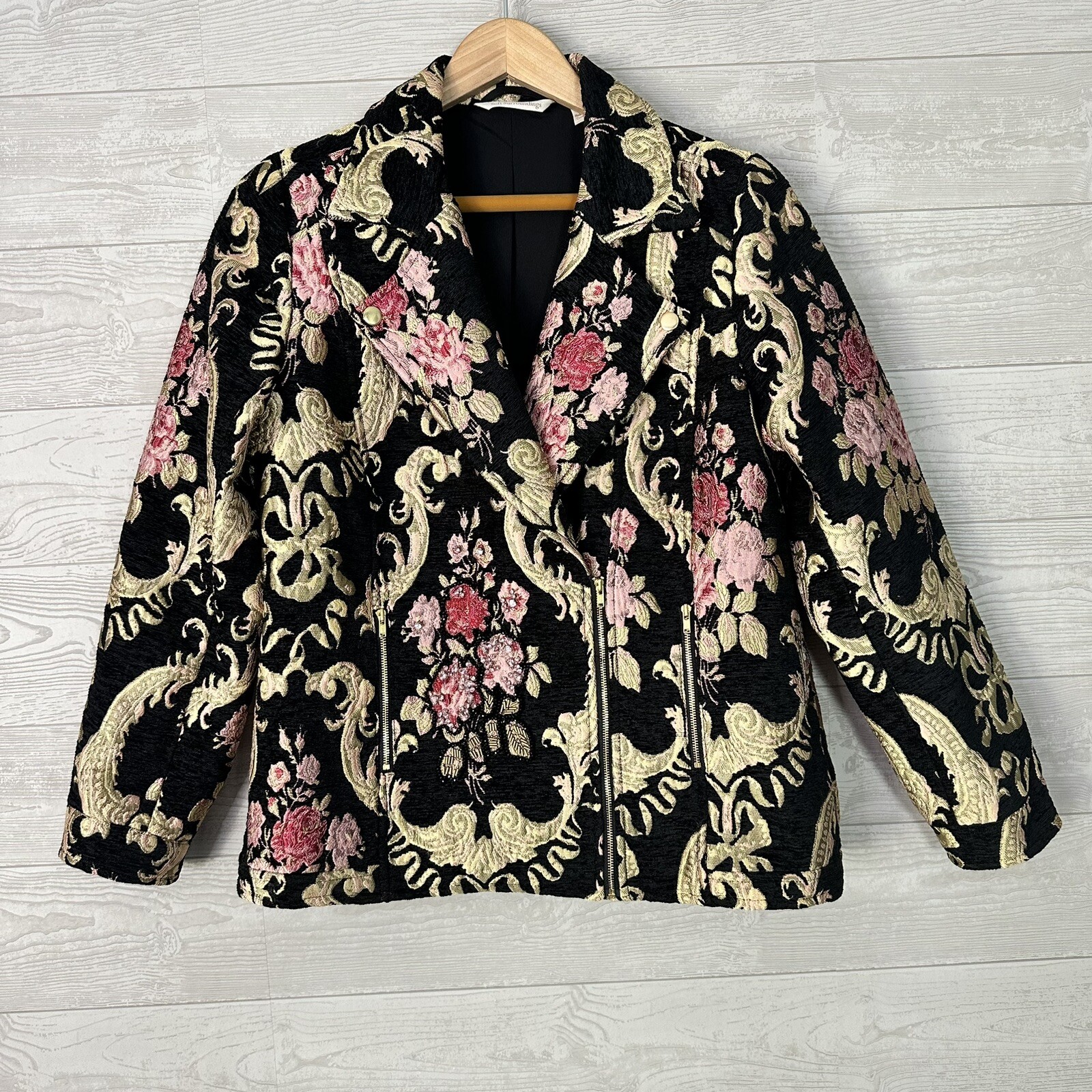 Soft Surroundings Antoinette Jacket Embroidered Embel… - Gem