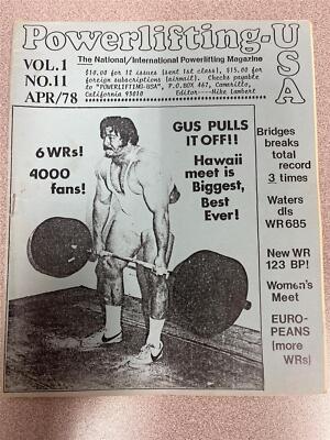 POWERLIFTING USA Issue #11 bodybuilding muscle magazine GUS RETHWISCH 4 ...