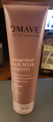 Omave Damage Repair Hair Mask with Biotin & Collagen 8 fl oz NEW! | eBay