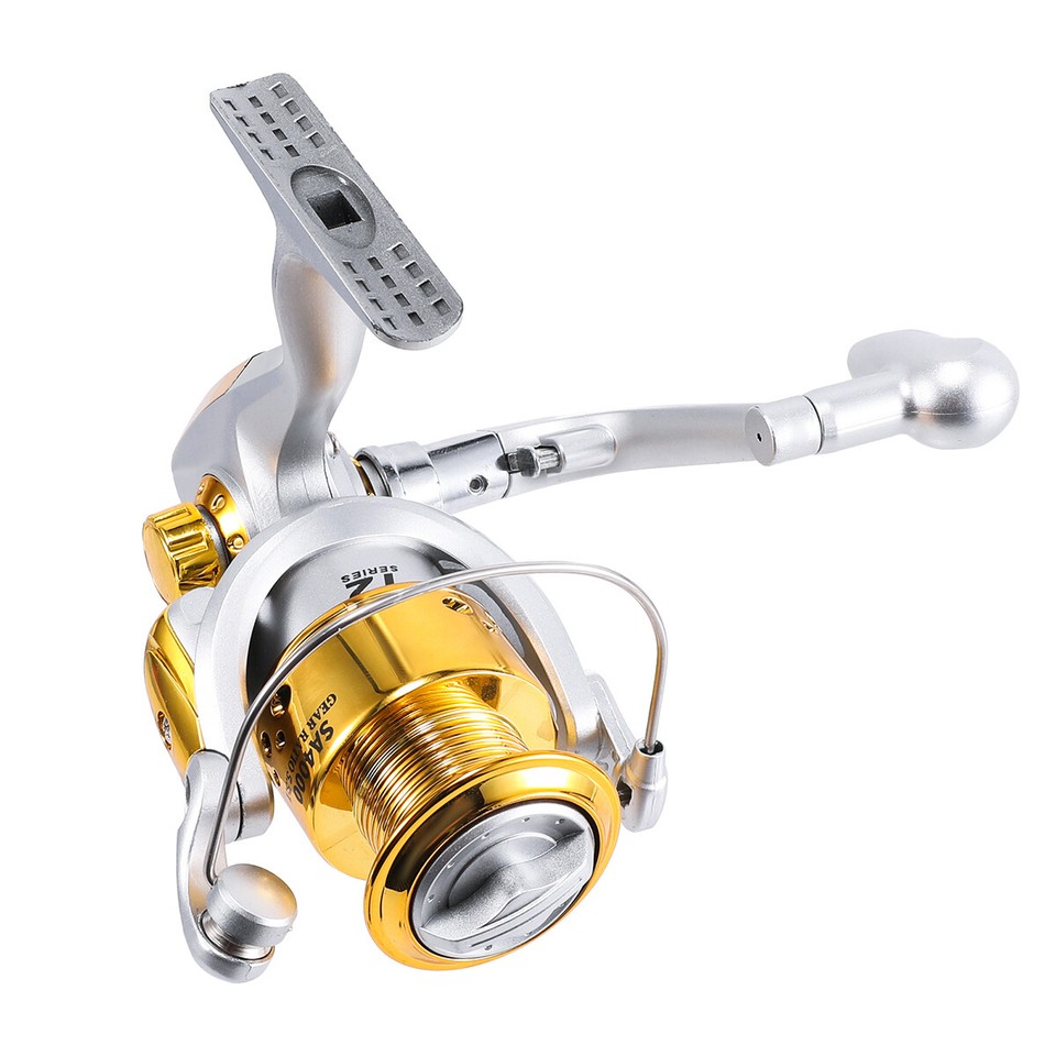 14BB Metal Spinning Fishing Reel 5.5:1 Freshwater Saltwater Left Right ...