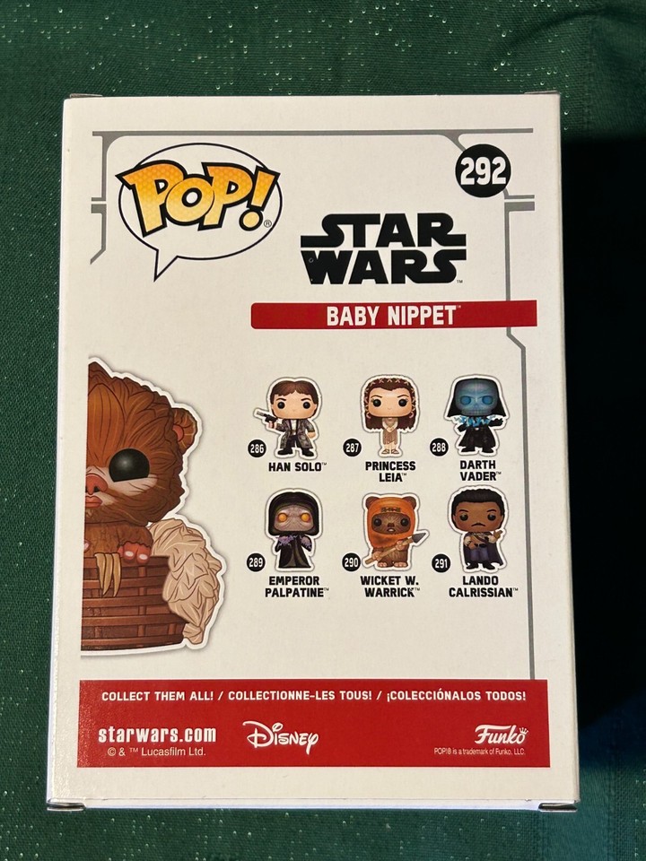 Funko POP! Star Wars ROTJ BABY NIPPET Flocked Ewok #292 (Target ...
