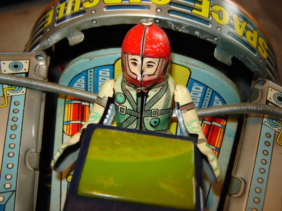 Vintage 1960s S.H Horikawa Japan New Space Capsule Battery Op w/box ...