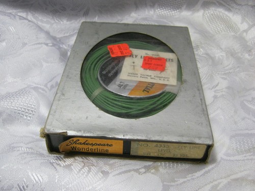 Spakespeare Wonderline vintage fishing fly line No. 4335 & Eyelets ...