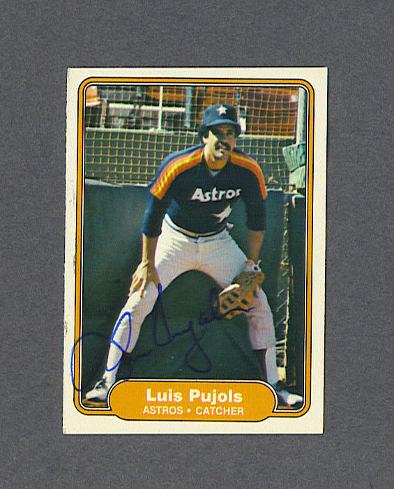 Luis Pujols signed Houston Astros 1982 Fleer baseball card | eBay