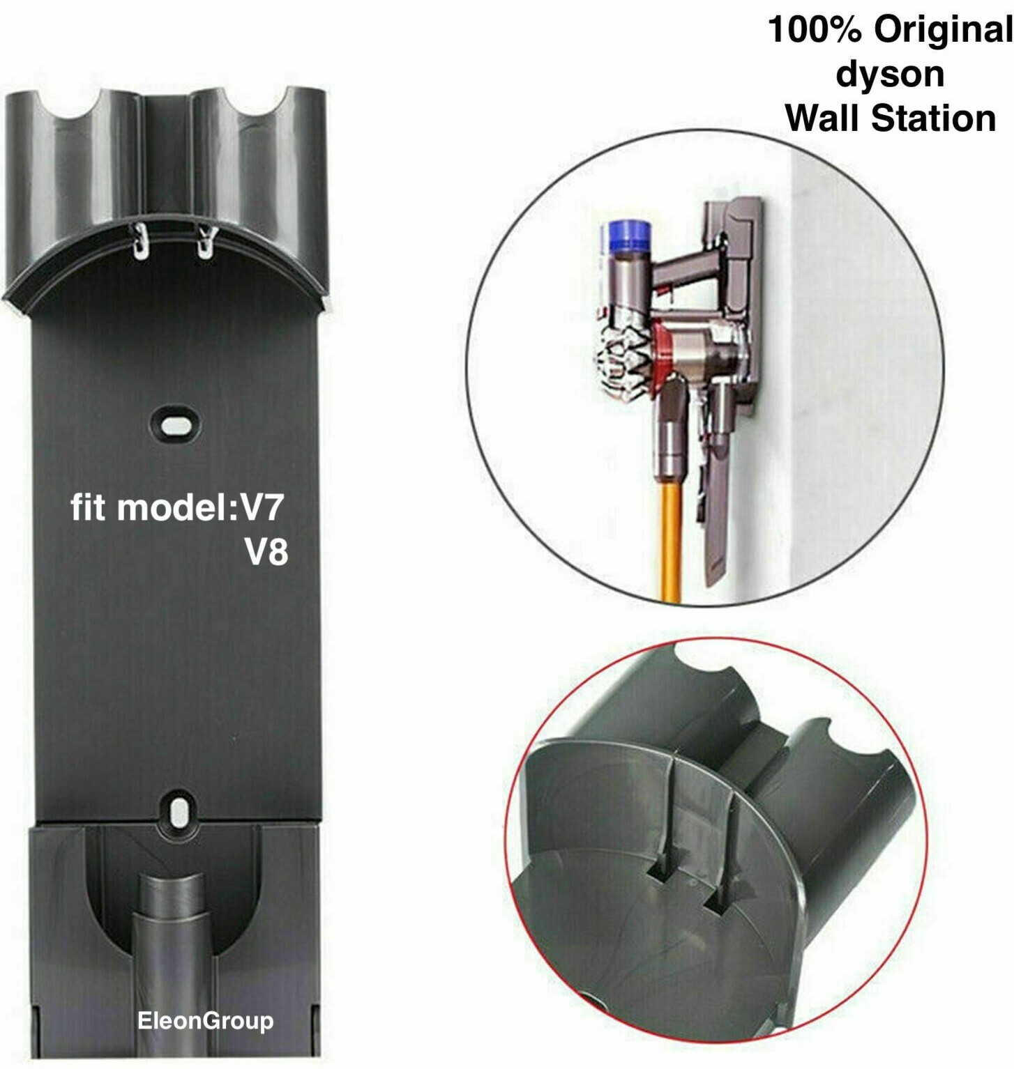 Dyson V7 V8 Vacuum Wall Mount Docking Station For Absolute Animal ...