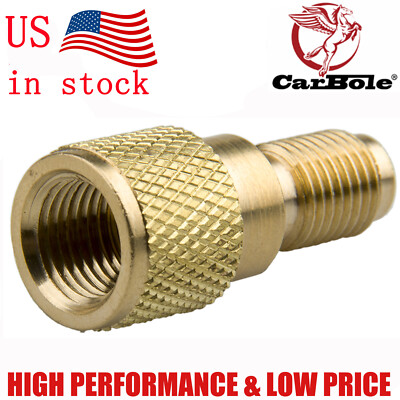 A/C Refrigerant Tank Adapter Can Tap 1/4" SAE Male to 1/2" ACME Female ...